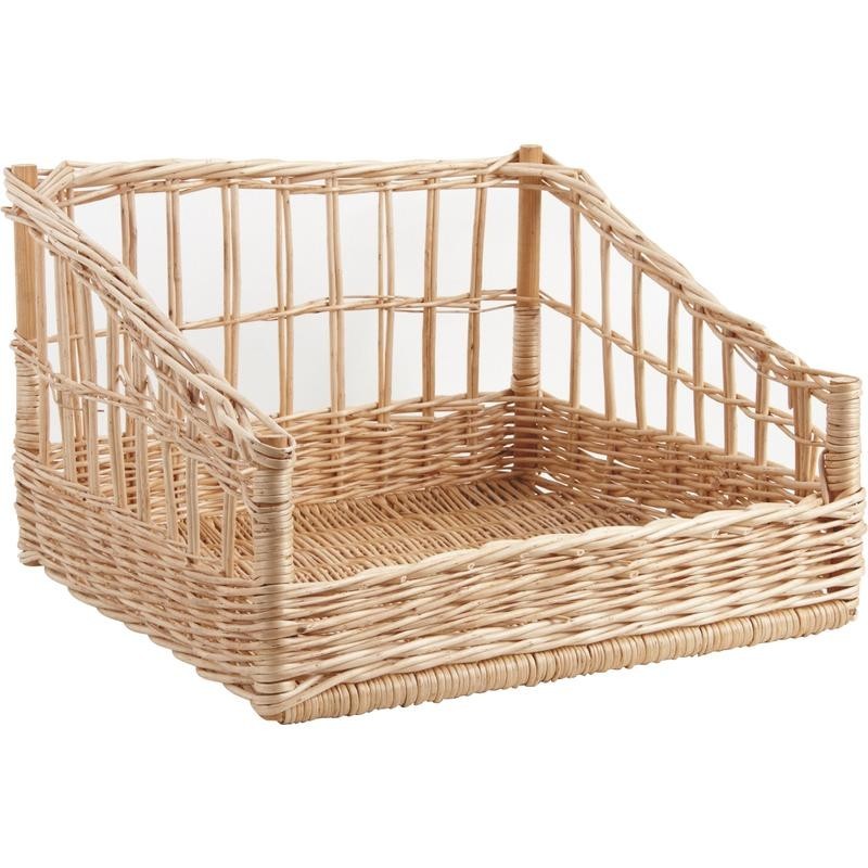 Wicker bakery basket - Bakery bread display - Bread carrier