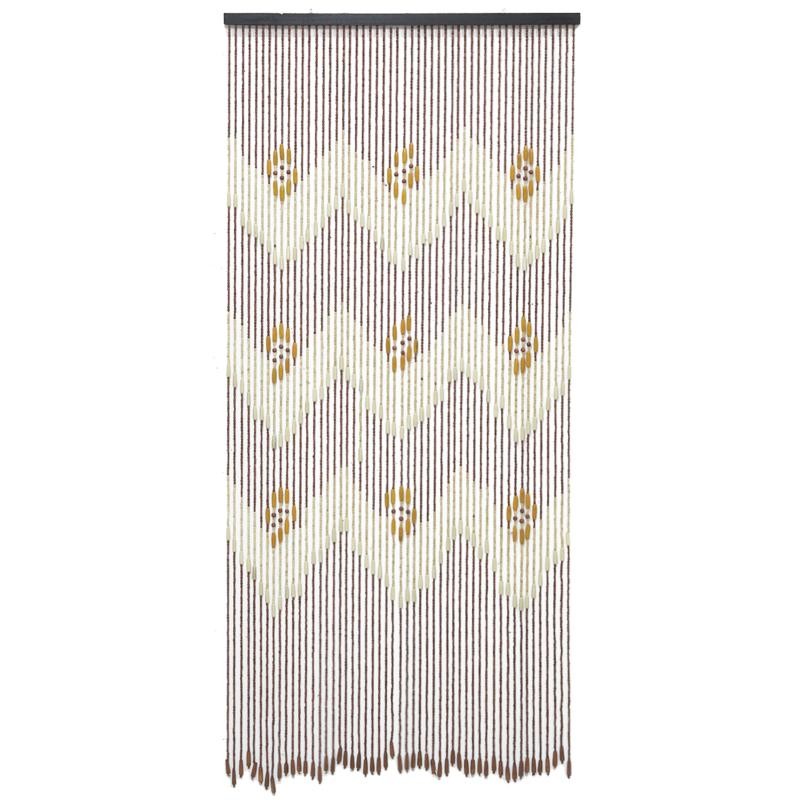 Wooden bead door curtain, bamboo, corn rope